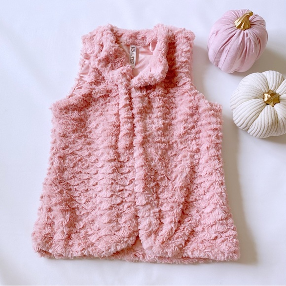 Beautees | Jackets & Coats | Beautees Girls Large Mauve Pink Faux Fur ...